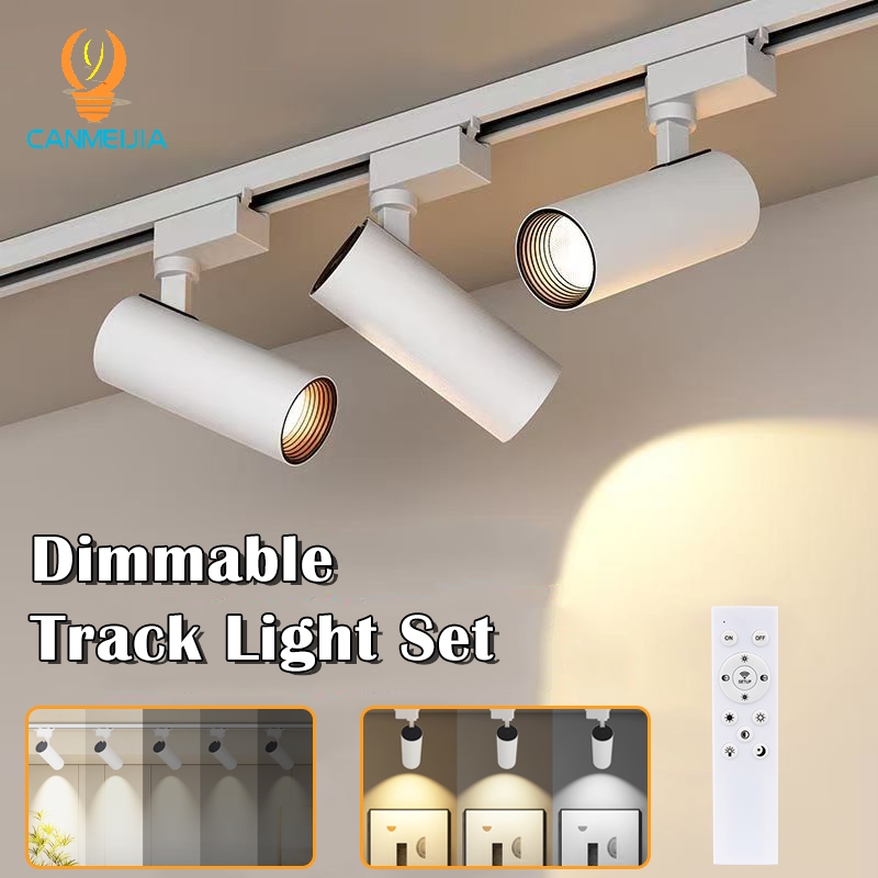 Dimmable Track Light Set 3 Colour Spotlight Led Lampu Track 20W with ...