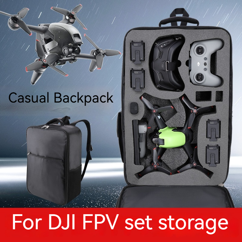 For DJI FPV set storage backpack drone casual bag glasses accessory bag ...