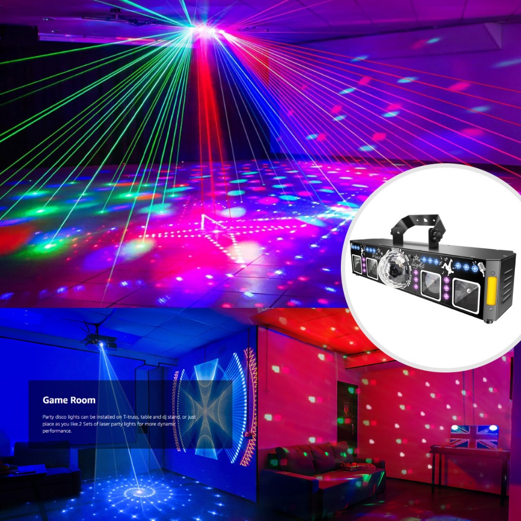 Professional LED Indoor Stage Lights 65W RGB Laser Scanner Beam Effect ...