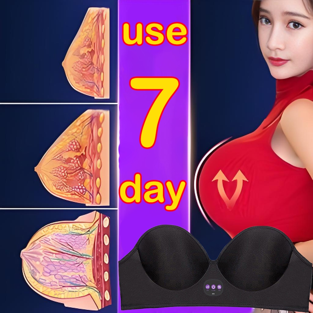 Breast massager augmentation kneading hot compress breast underwear ...