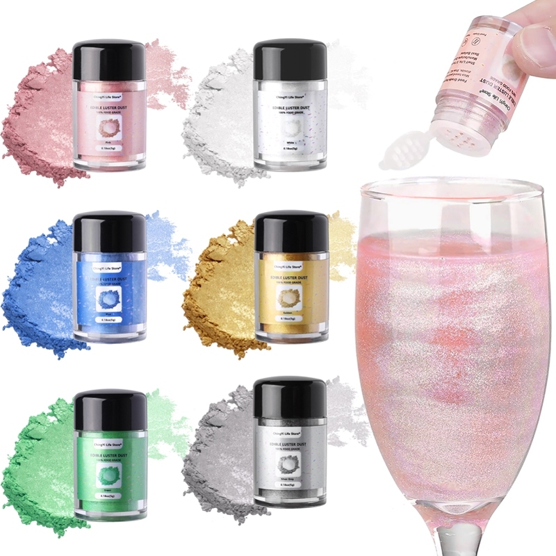 10g Edible Glitter Cake Decoration Powder Mousse Cake Macaron Chocolate ...