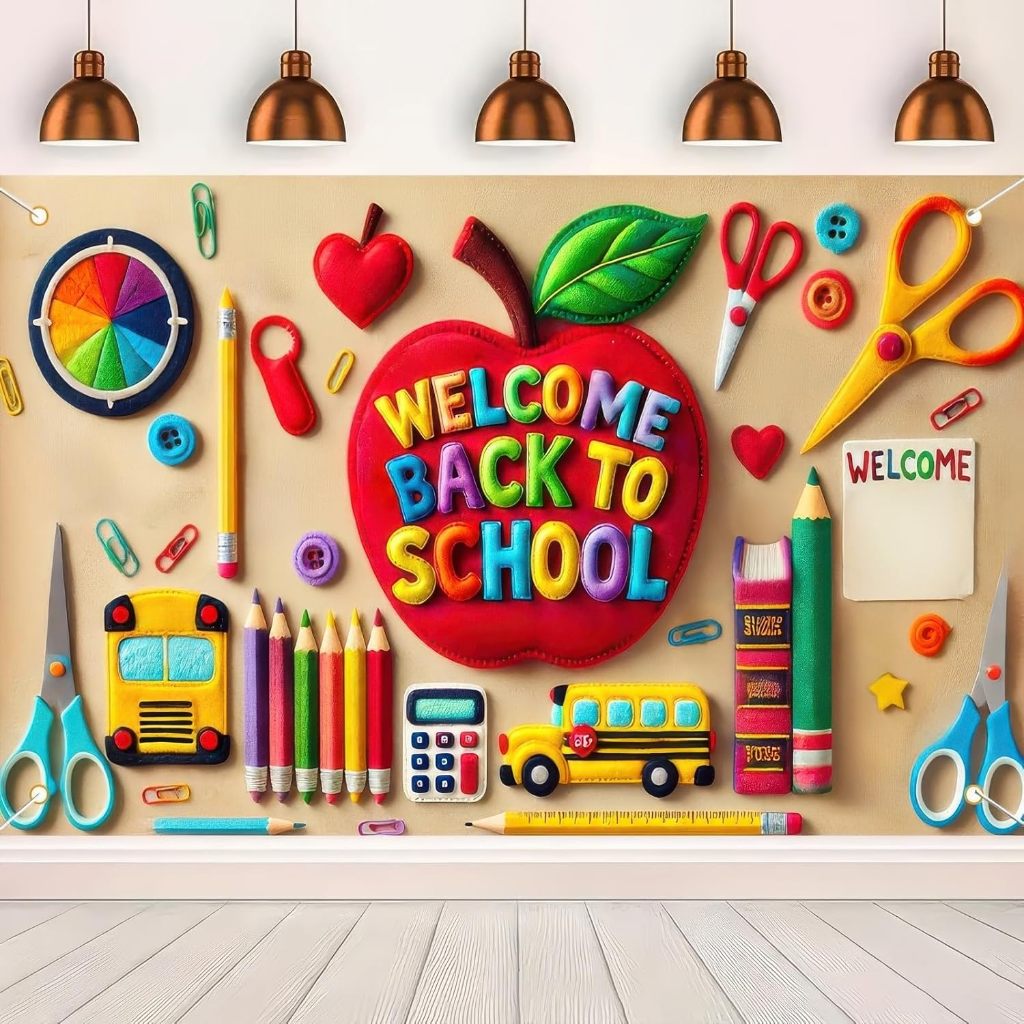 Welcome Back to School Banner Welcome Sign Backdrop Back To School ...