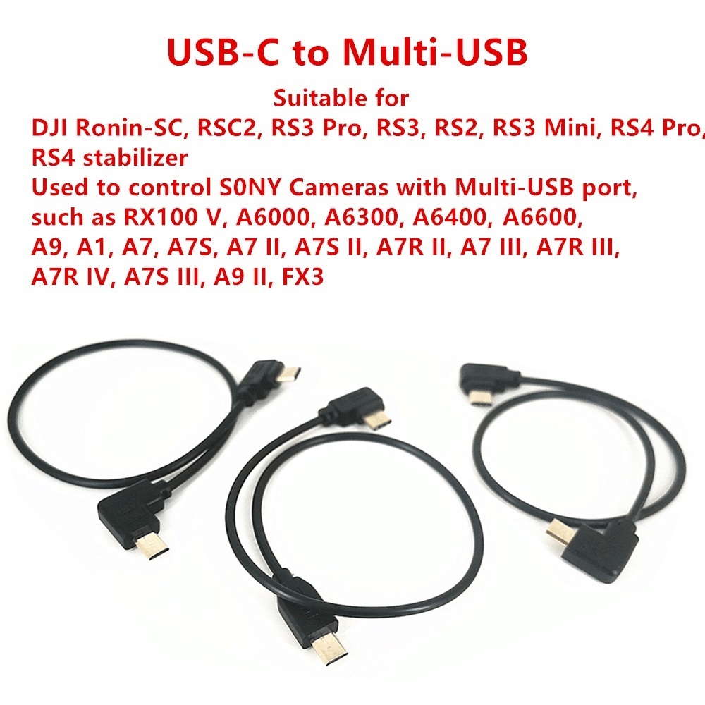 USB-C to Multi-USB Multi-Camera Control Cable for DJI Ronin SC RSC2 RS2 ...