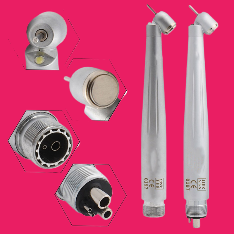 Dental 45 Degree LED High Speed Handpiece E-generator Integrated Push ...