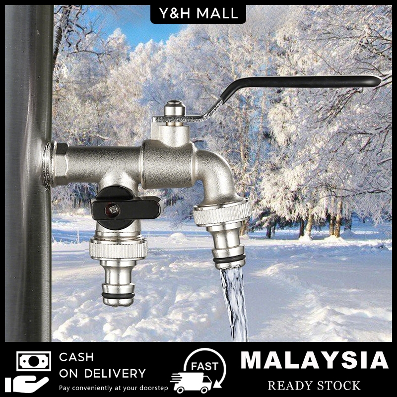 Outdoor Faucet / Two Way Tap / Double water outlet faucet / One in two ...