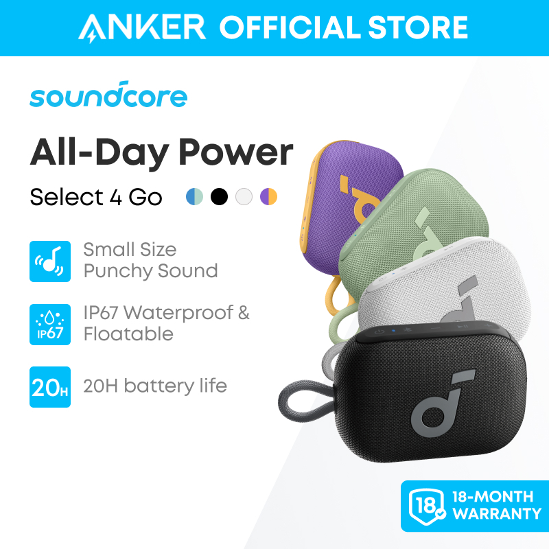 Soundcore by Anker Select 4 Go Bluetooth Speaker IPX67 Waterproof ...