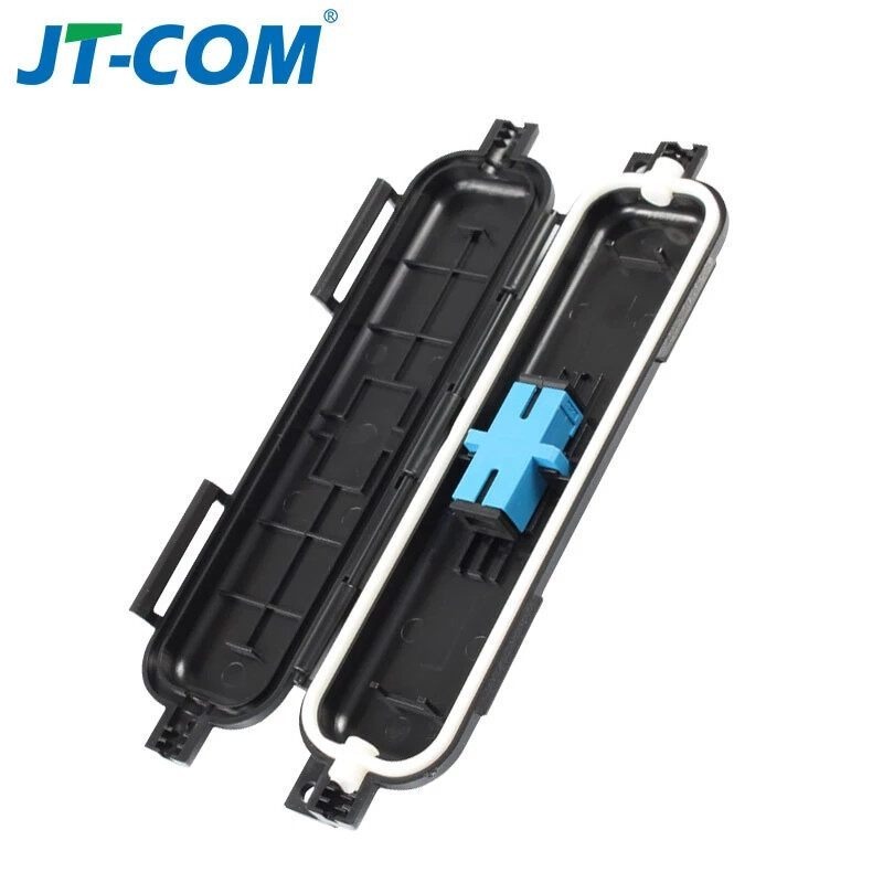 JT-COM FTTH Fiber Cable Protective Box Waterproof SC coupler Connector ...