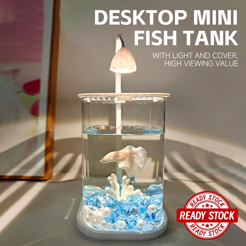 Mini Betta / Aquarium Fish Tank Landscape Desktop Creative Ecological ...