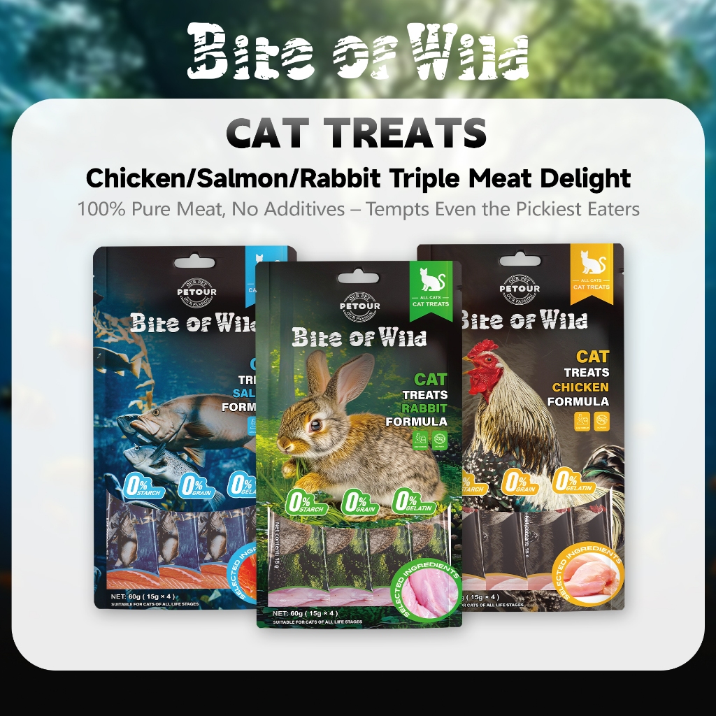 【SALE】Bite Of Wild Cat Treat Chicken Salmon Rabbit Cat Snack Cat Stick ...