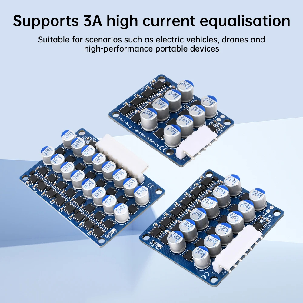 BMS 4S 6S 8S 3A Balance Li-ion Lifepo4 LTO Lithium Battery Active Equalizer Balancer Board ...