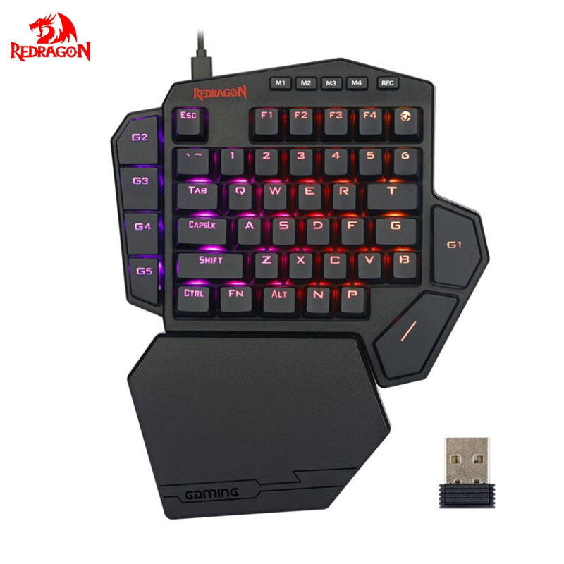 Redragon K585 Wireless One-Handed Mechanical Keyboard 42 Keys 2.4Ghz ...