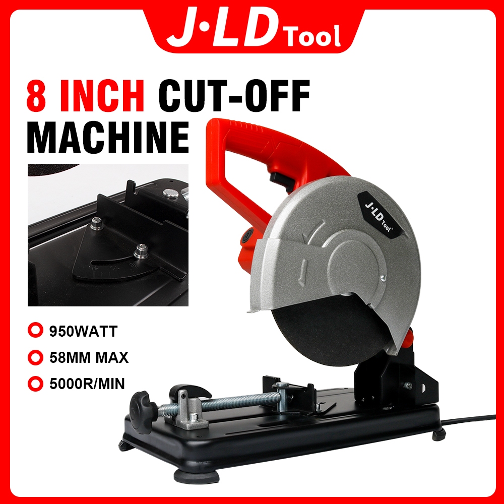 JLD Abrasive chop saw 8inch Cut off Machine 0-45 Degrees Adjustable ...