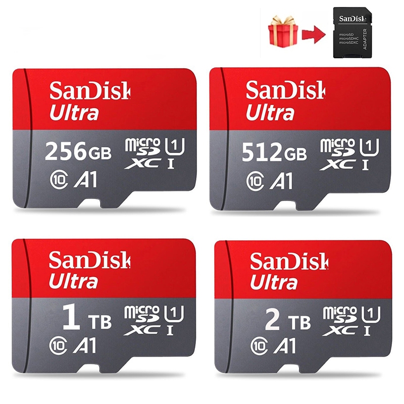 Class 10 A1 SDXC UHS-I TF Card 2TB 1TB 512GB 256GB Micro SD Card up to ...