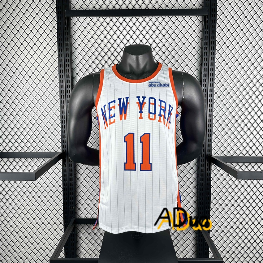 Hot Pressed Men's NBA New York Knicks #11 Jalen Brunson 2025 City ...