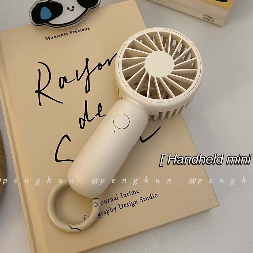 With Battery Mini Fan Portable Rechargeable Hand Fan Hanging Bag ...