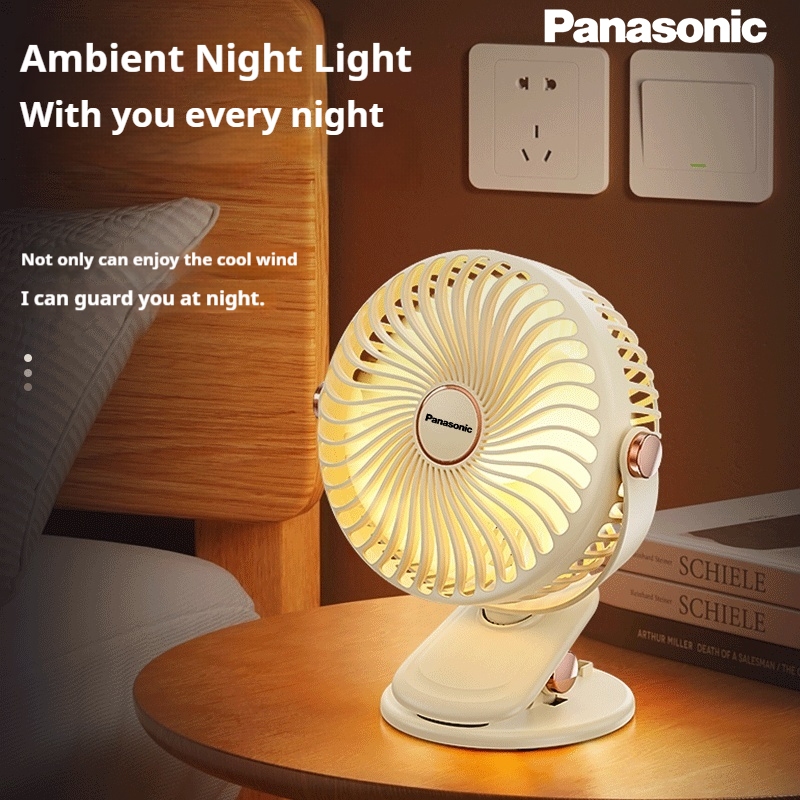Panasonic Portable Hand Mini Clip Cooling Fan 15000mAh Table Fan Clip ...