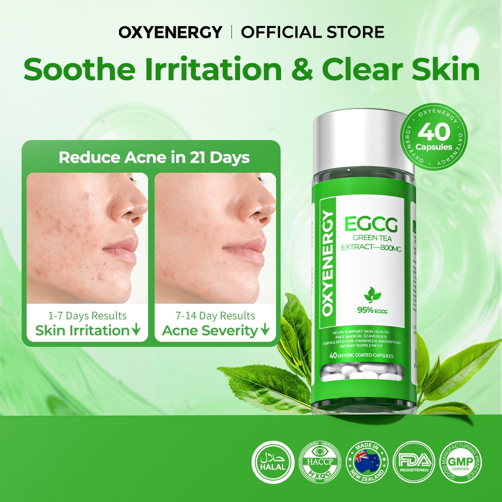 【New】Oxyenergy EGCG Green Tea Extract antioxidant supplement 750 mg ...