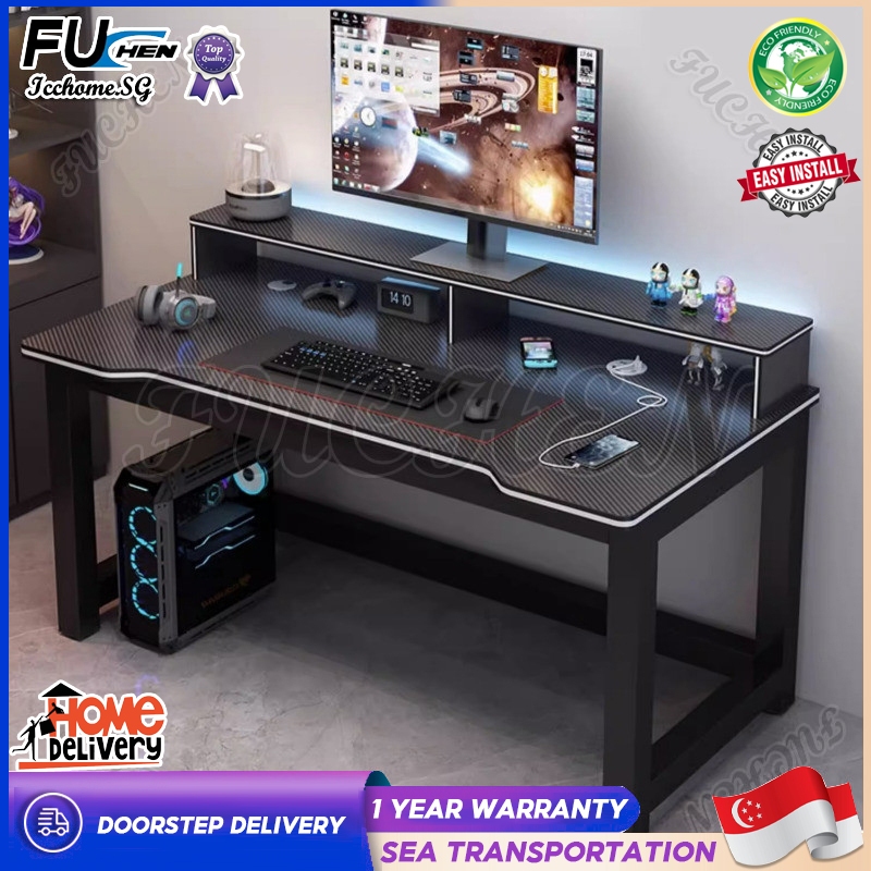 MABL Desk Organiser Carbon Fibre Computer Table Standing Desk Gaming ...