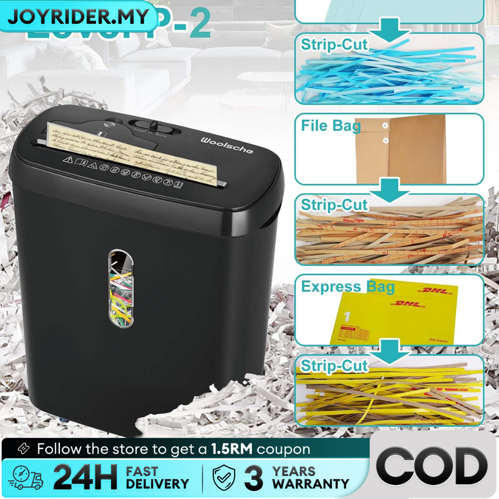 Shredded Paper Machine Auto Paper Cutter 5 Sheets For Home Office A4 ...