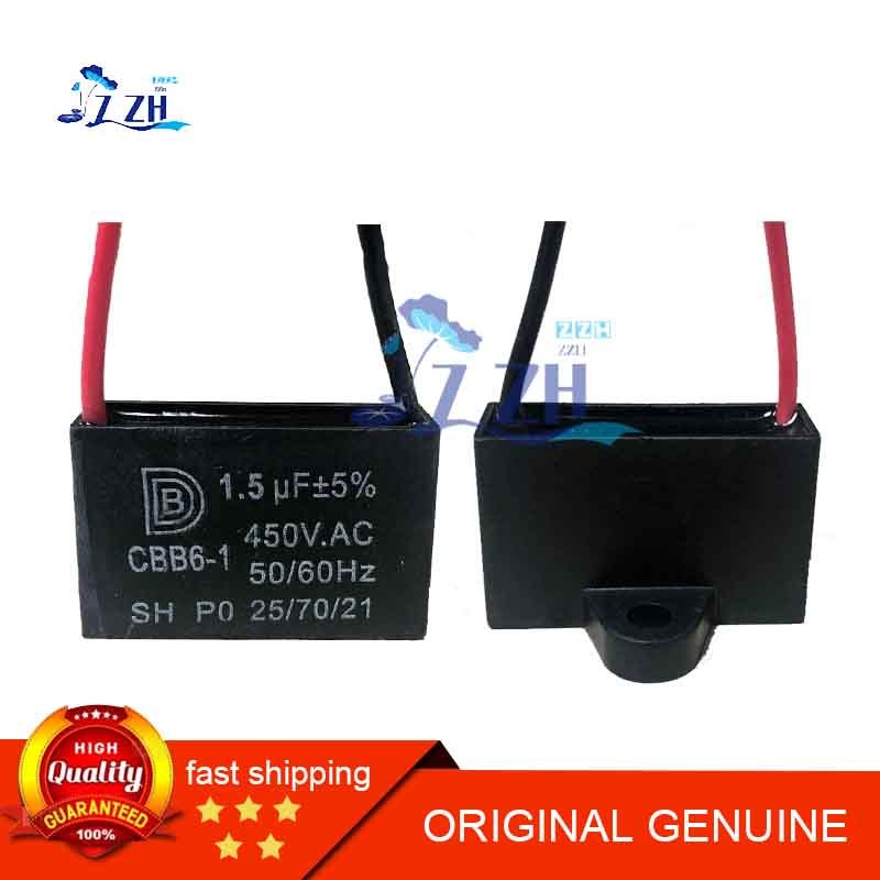 CBB61 Start Capacitor 1.5 uf Shaking Head Electric Fan Capacitor Wall ...