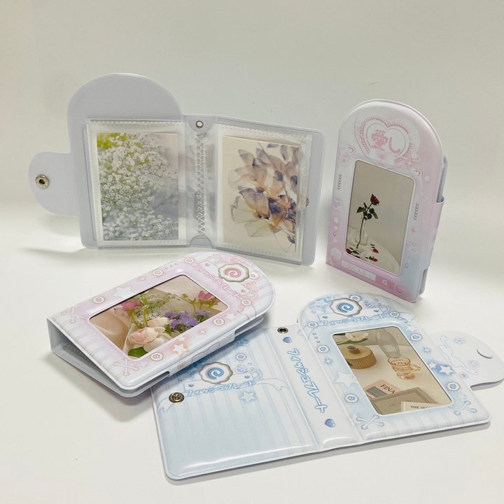 Korean 32 Slots Cute Photo Album with Buckle 3 Inch Idol Photocard ...