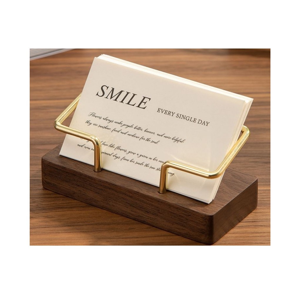 Solid Wood Office Desk Business Card Storage Box High-End Solid Wood ...
