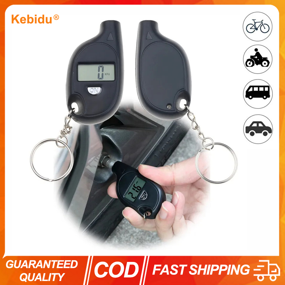 (Local stock) LCD Digital Tire Pressure Gauge TPMS Tools Car Bike Motor ...