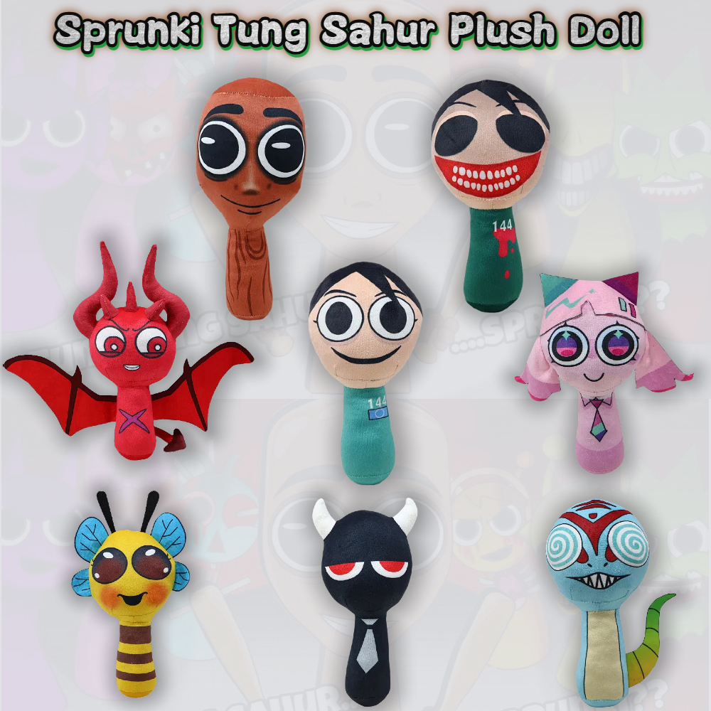 Sprunki Tung Tung Tung Sahur Plush doll | Sprunki Incredibox Game ...