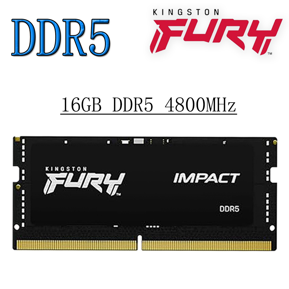 Kingston FURY Impact DDR5 RAM 16GB DDR5 4800MHz KF548S38IB-16 Laptop Memory Notebook SODIMM RAM ...