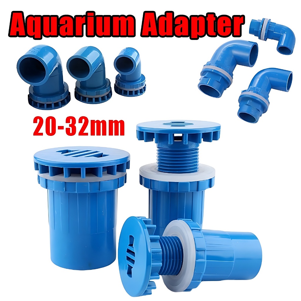 PVC Water Tank Pipe Connector Accessories for Aquarium Fish Tank Pond ...