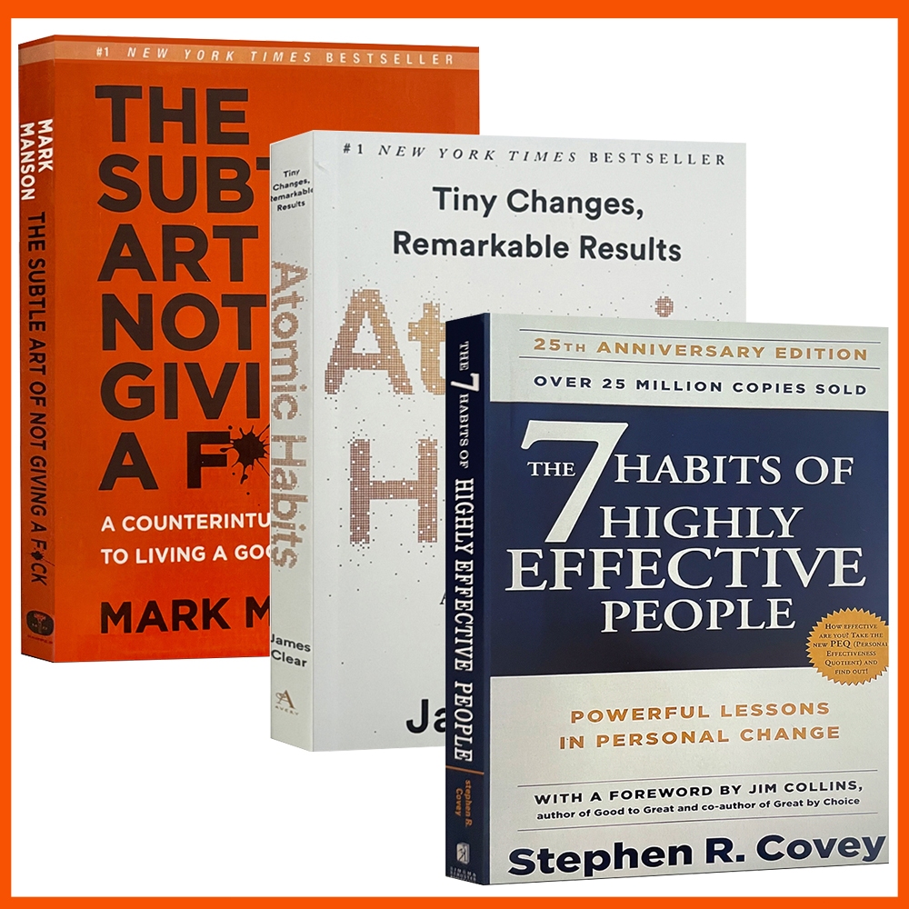 Atomic Habits, The 7 Habits of Highly Effective People,Everything is F ...