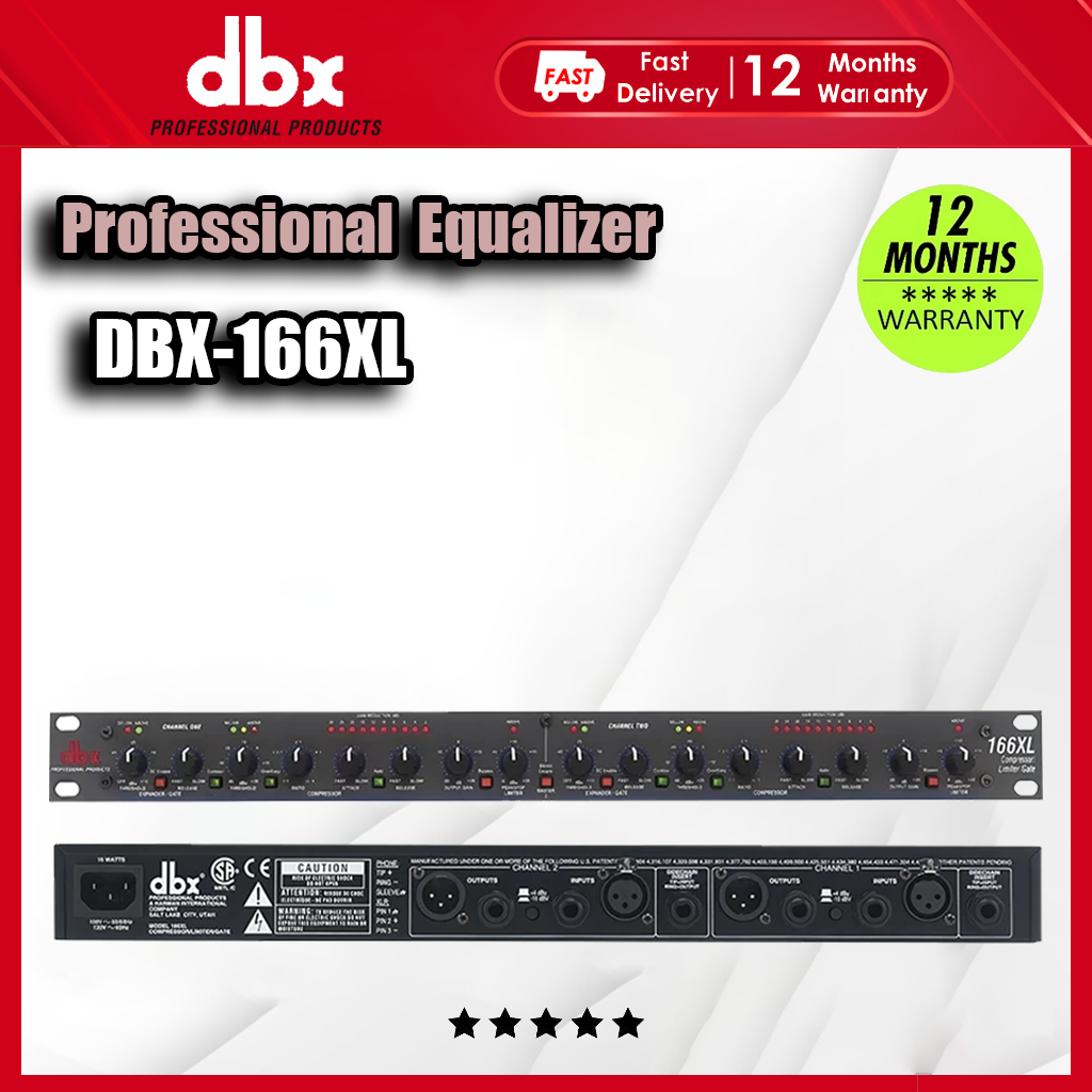 DBX 166XL Professional Audio Compressor/Limiter/Gate Dynamic Processor ...