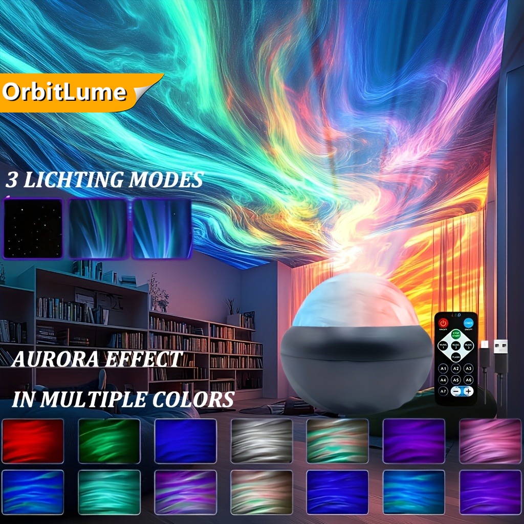 Aurora Galaxy Projector,RGB Moon Galaxy Projection Light,Galaxy Light ...