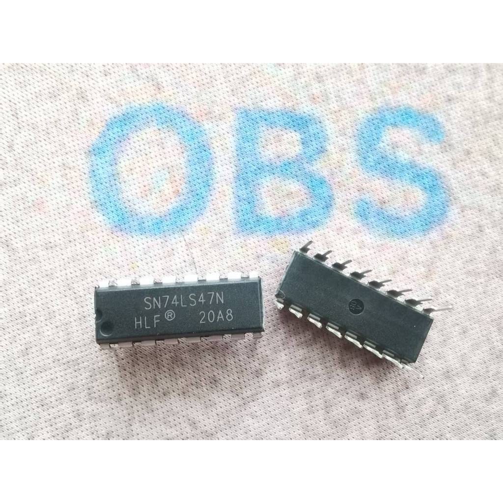 ((10 Pcs) SN74LS47N 74LS47 DIP16 BCD-7 Segment High Effective ...