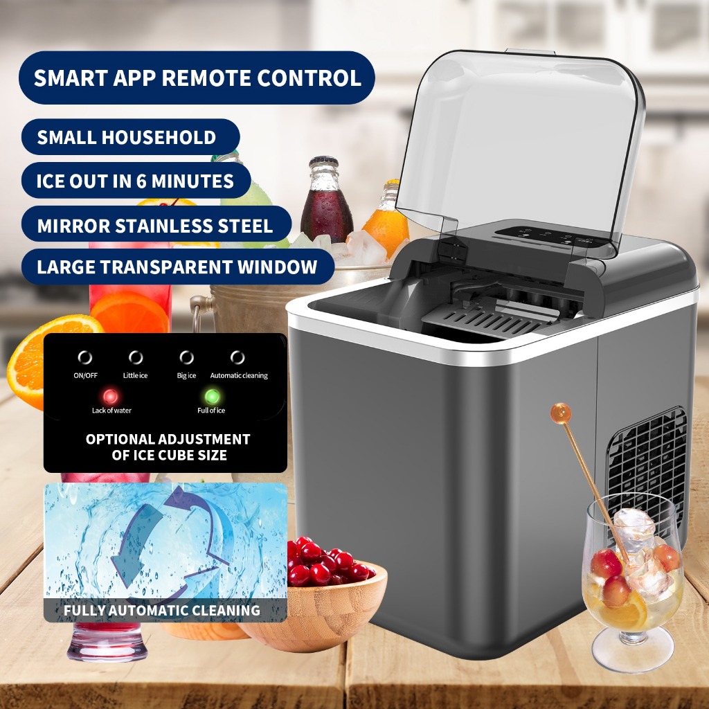 Commercial Ice Maker APP Smart Remote Control Ice Making Machine Fast ...