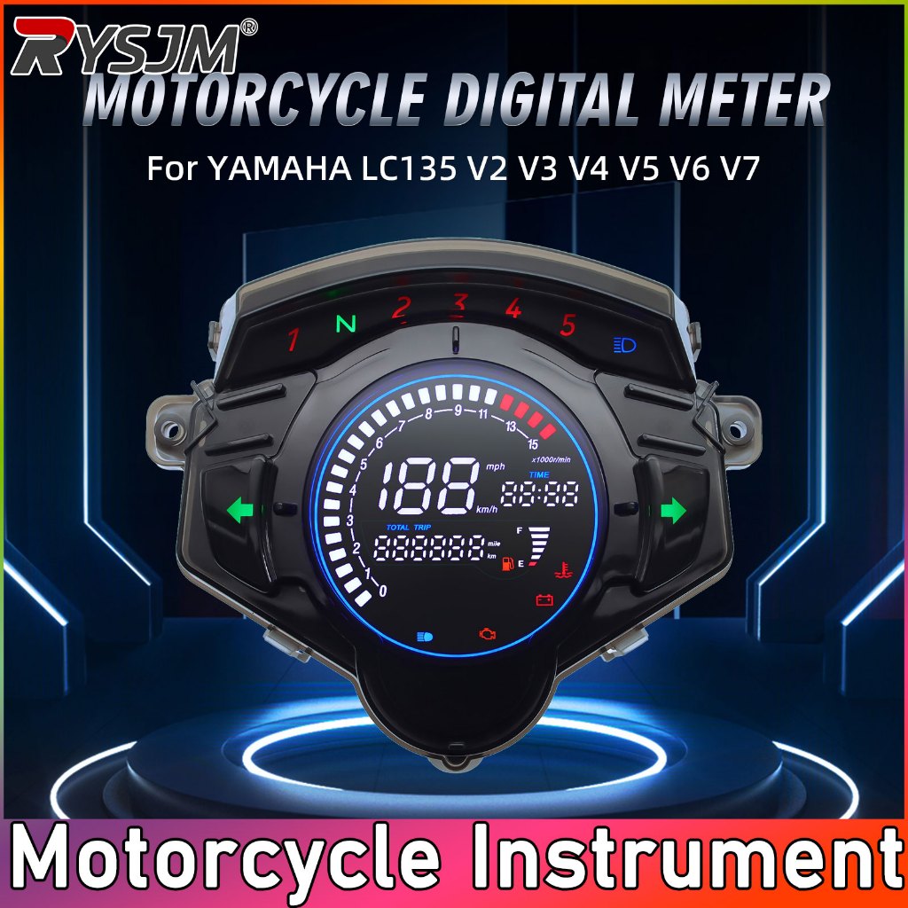 For Yamaha LC135 V2 V3 V4 V5 V6 V7 4S/5S (NEW DESIGN) Digital Meter/Plug And Play Sniper MX 135 ...