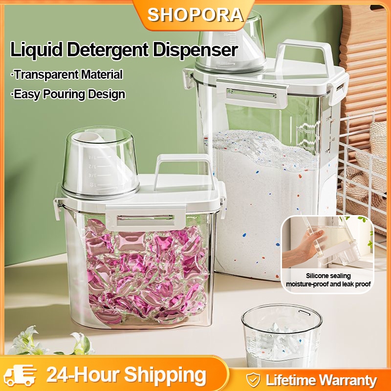 Dispenser Detergen Dobi Botol Lutsinar Cecair Sabun Dobi Bekas Pelembut ...