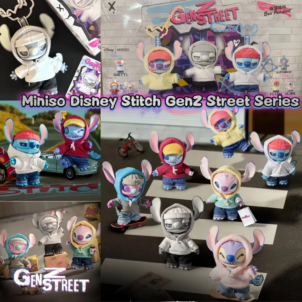 Miniso Disney Stitch GenZ Street Series Blind Box | Stitch Doll Pendant ...