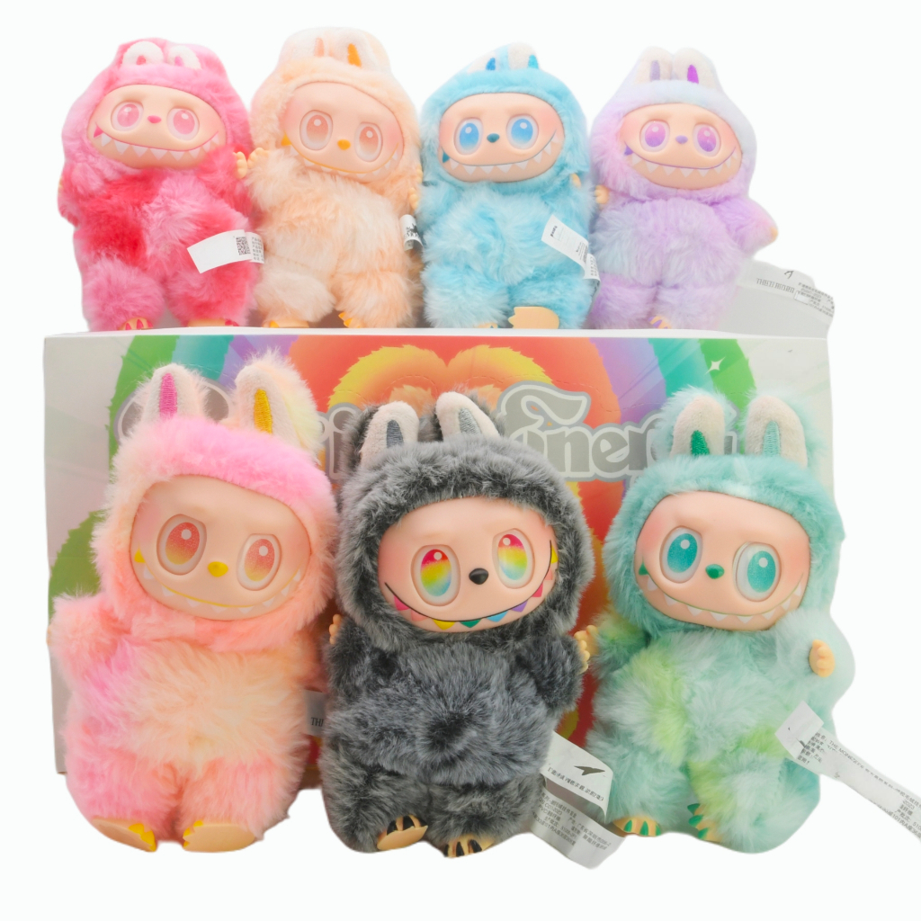 Original Labubu vol.3 Macaron Monster face doll Soft Keychain Pastel ...