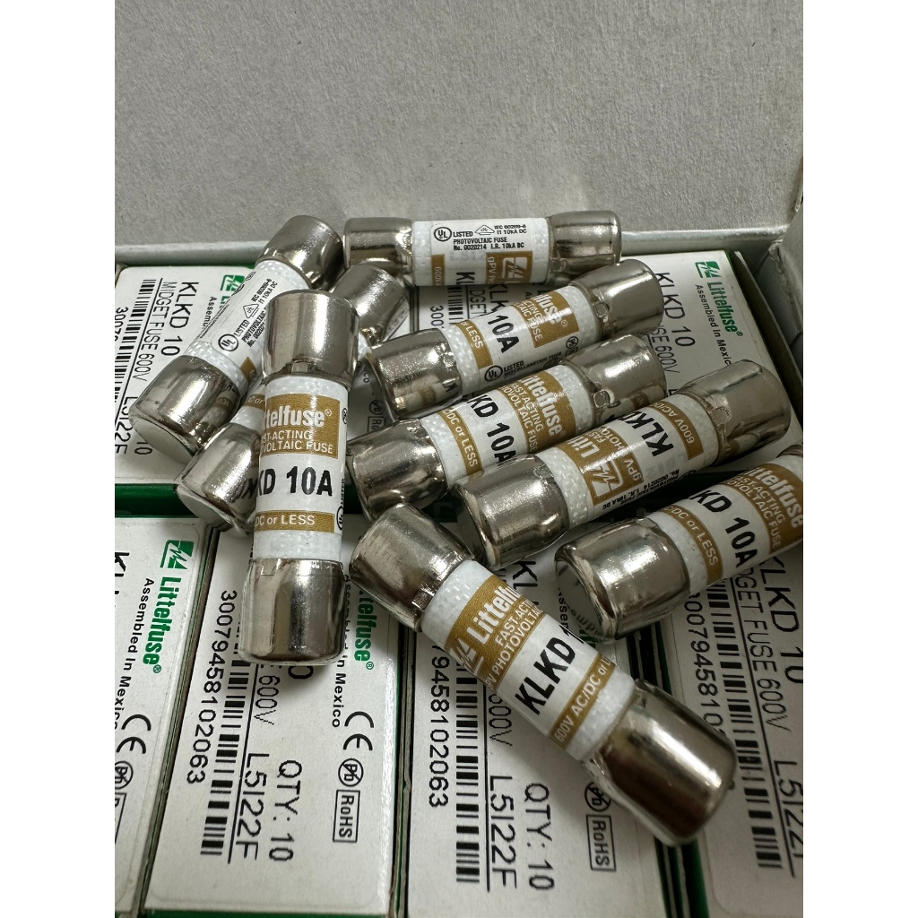 LITTELFUSE 10 * 38 Fast Fuse KLKD Fuse 1A 2A 3A 4A 15A 30A 600V ...