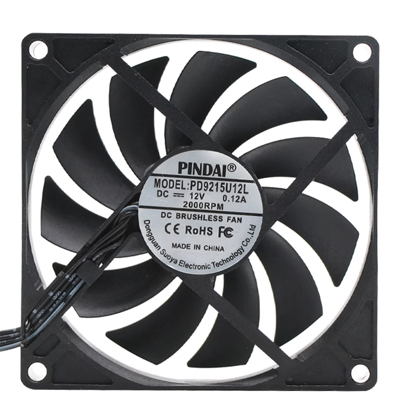 Slim 90MM PC Case Fan 2000RPM 4PIN PWM Intelligent Temperature Control ...