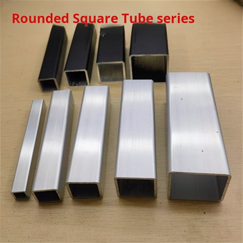 Width20-40mm Rounded aluminum alloy square tube architectural ...