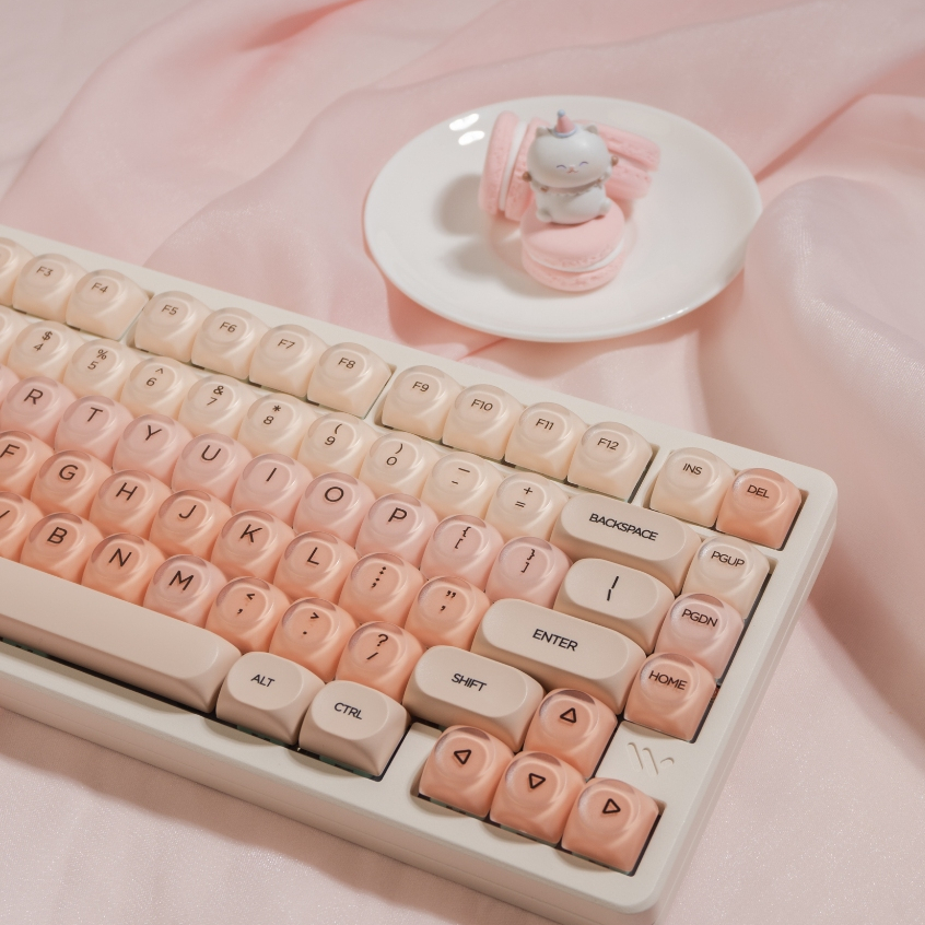 Womier 130+ Keys Full Set Minimalist Keyboard Makeup HOA Profile PC+PBT ...