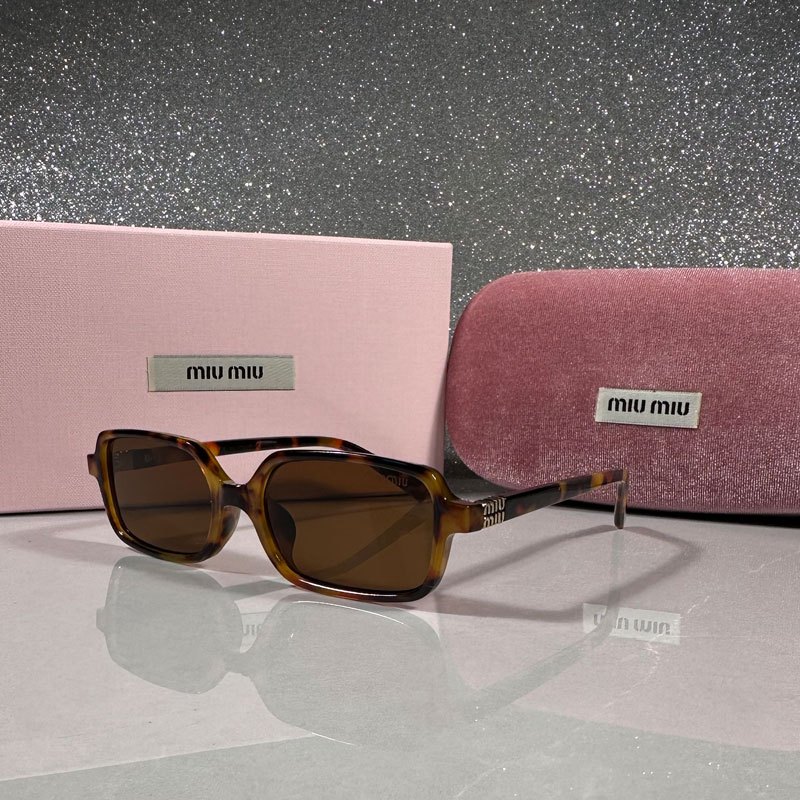 Miu's trendy sunglasses from European and American brands, retro boxy ...