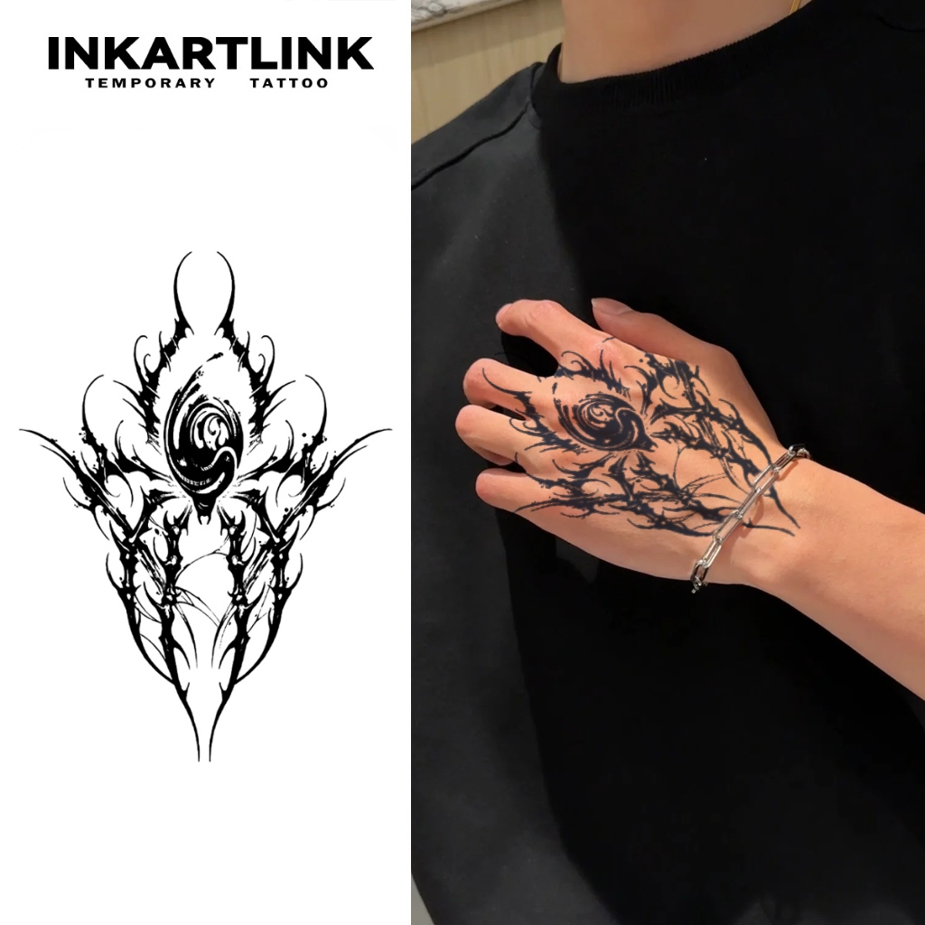 Ink temporary tattoo stickers, waterproof long-lasting magic tattoo ...