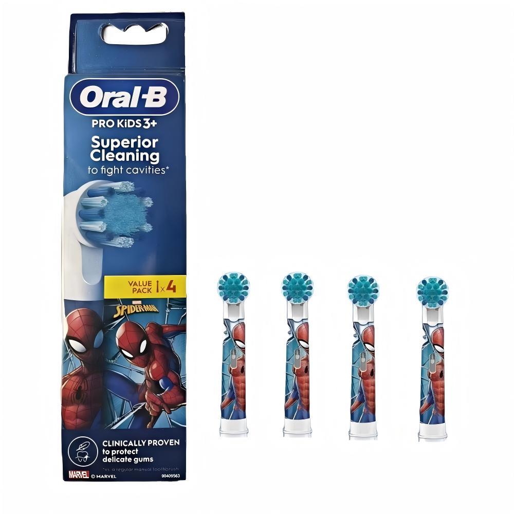 Oral B Pro Kids Electric Toothbrush Head, with Spiderman Characters ...