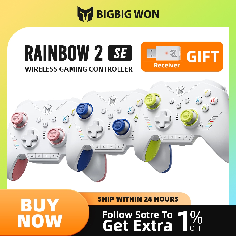 BIGBIG WON Rainbow 2 SE-Wireless Joystick, Motion Control, Hall Effect ...