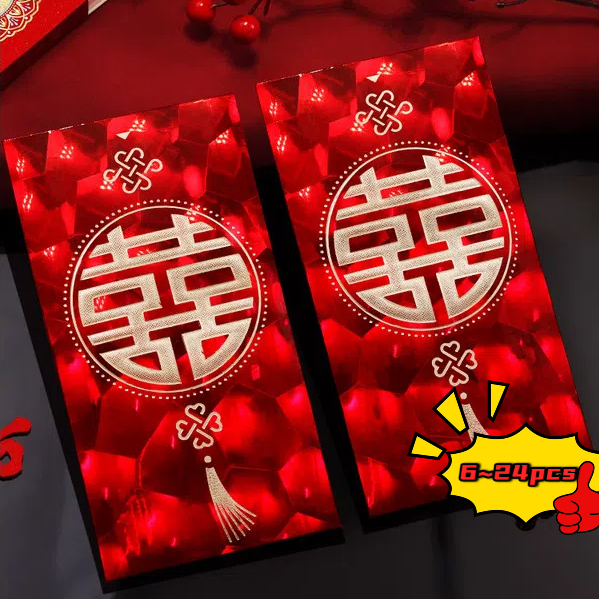 Wedding Red Packet Angbao Angpao Money Envelope for Wedding Ampao Xi ...