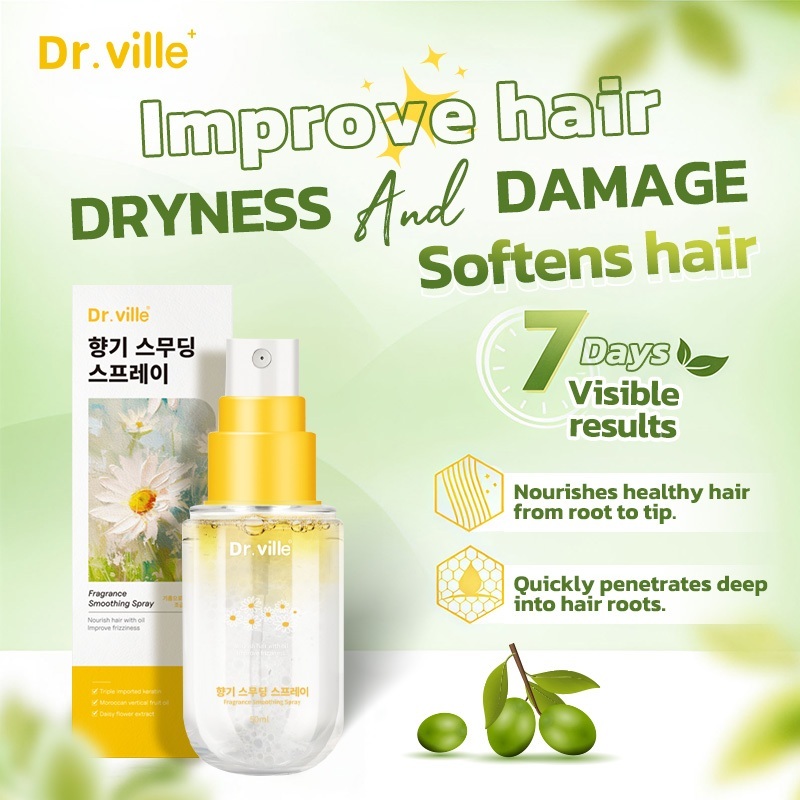 Dr.ville Hair Seurm Spray Hair Care Essential Oil Hair Perfume Spray ...
