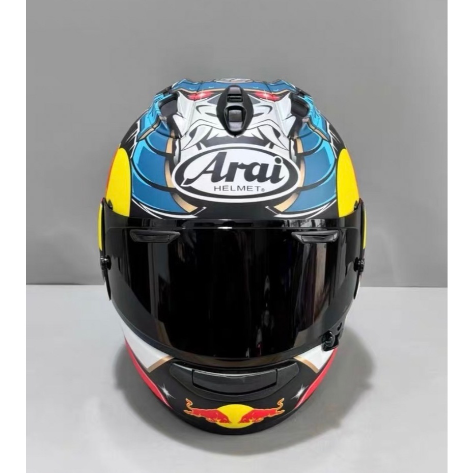 Limited Edition Arai RX-7X Demon Samurai Red Bull Art Coating ...